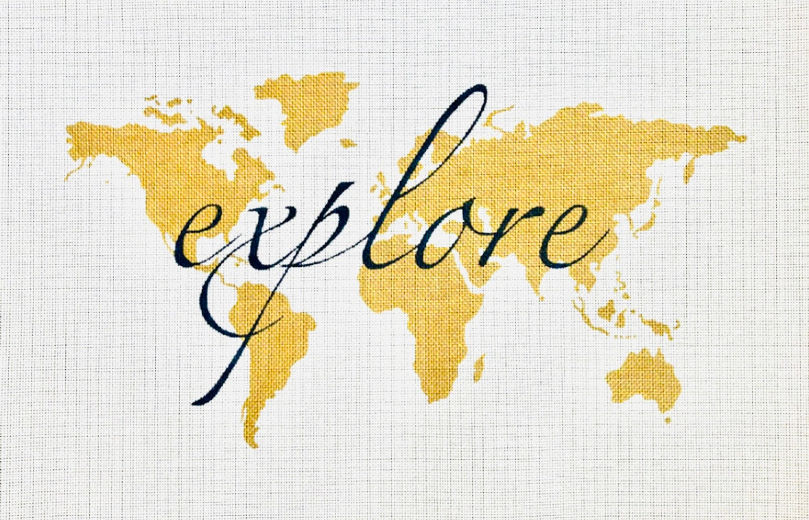 Colors of Praise Explore World Map – Barbara's Needlepoint