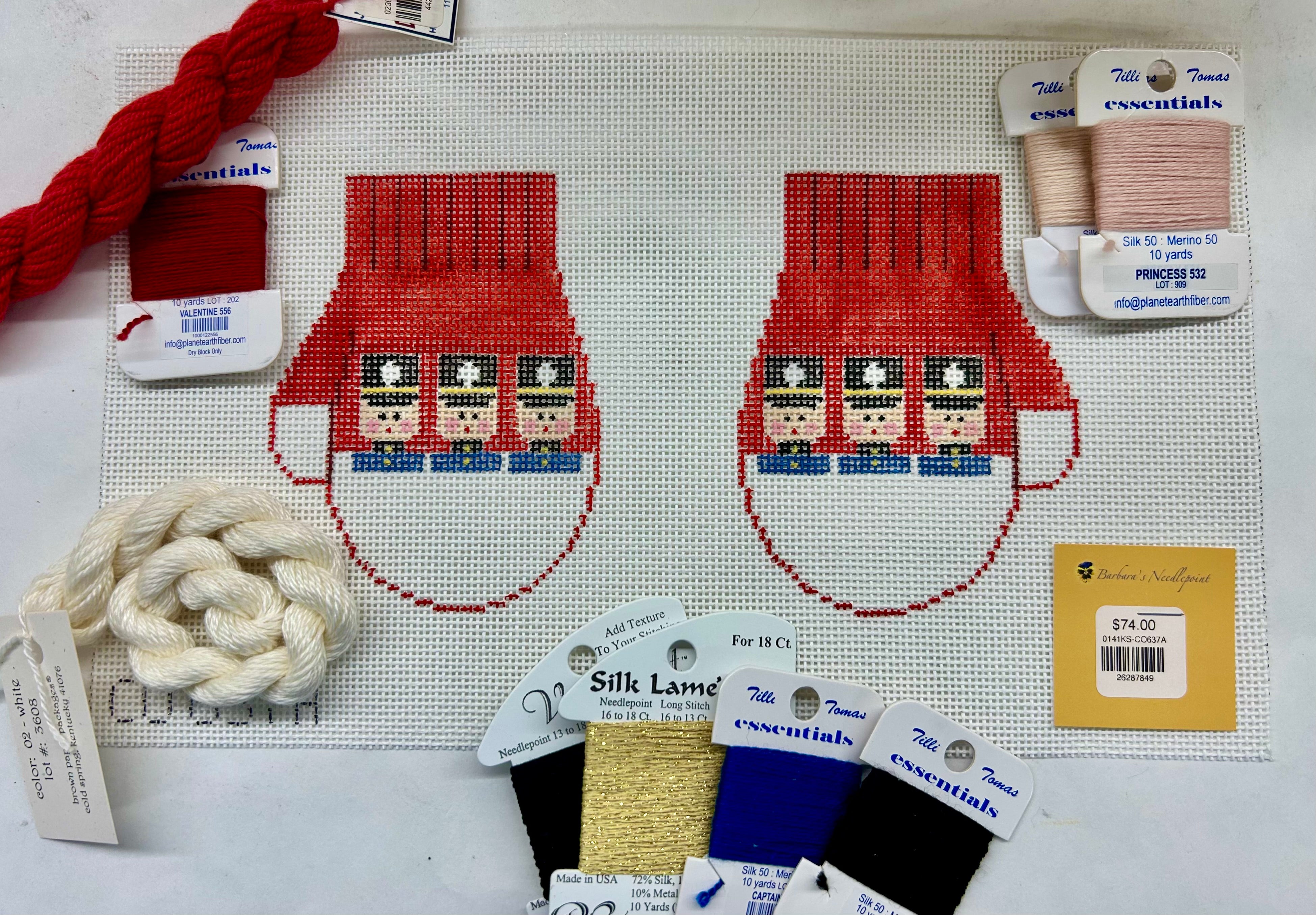 Nutcracker Mittens Kit – Barbara's Needlepoint