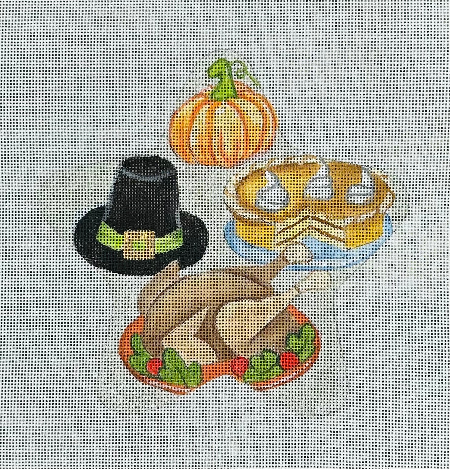 Cindy and Beth Thanksgiving Feast Star – Barbara's Needlepoint