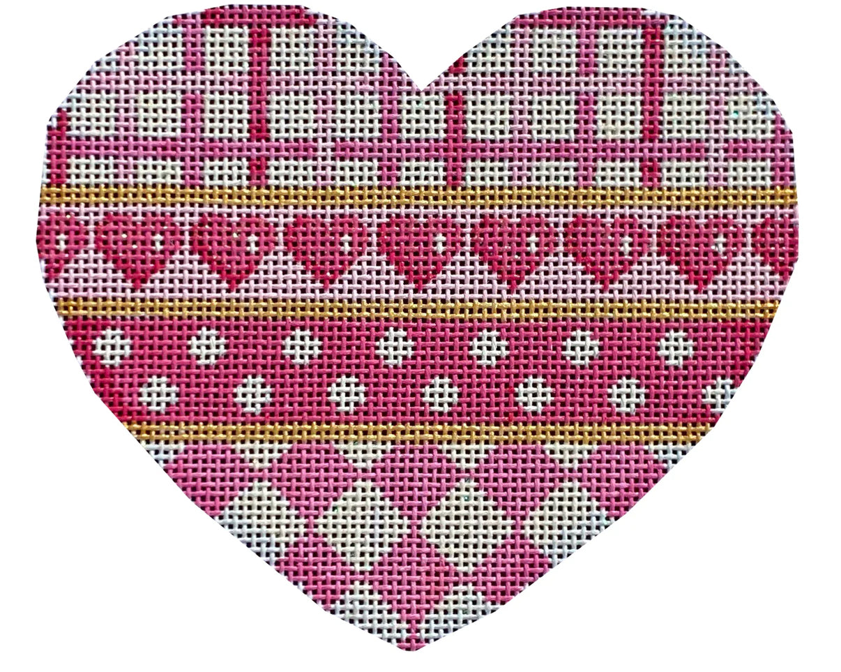 Associated Talents Horizontal Patterns Heart – Barbara's Needlepoint