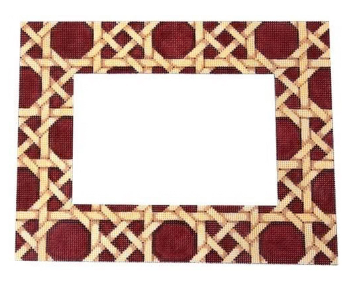 Associated Talents Camel Red Caning Pattern Frame – Barbara's Needlepoint