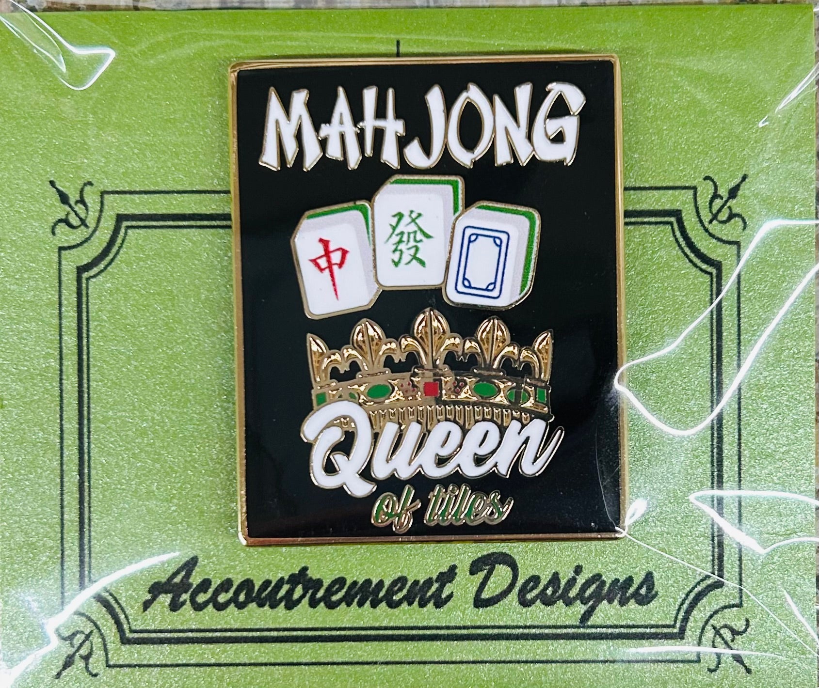 Accoutrement Needle Minder Mahjong Queen of Tiles – Barbara's Needlepoint