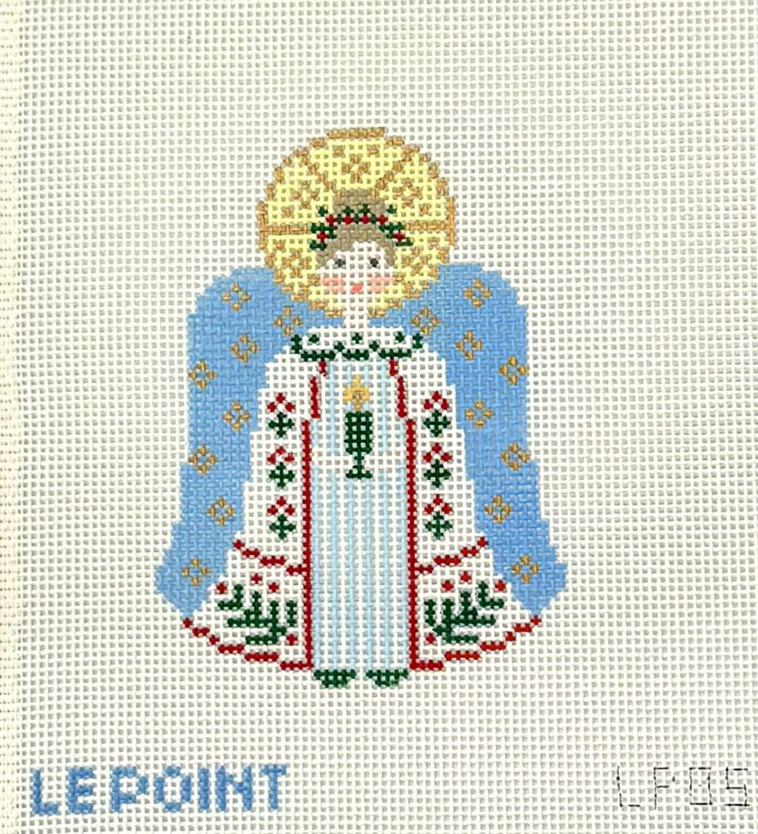 Le Point Holly Angel – Barbara's Needlepoint