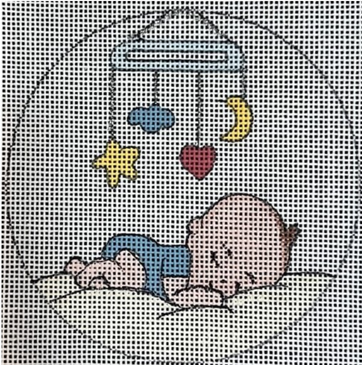 Alice Peterson Baby Sleeping Mobile Boy – Barbara's Needlepoint