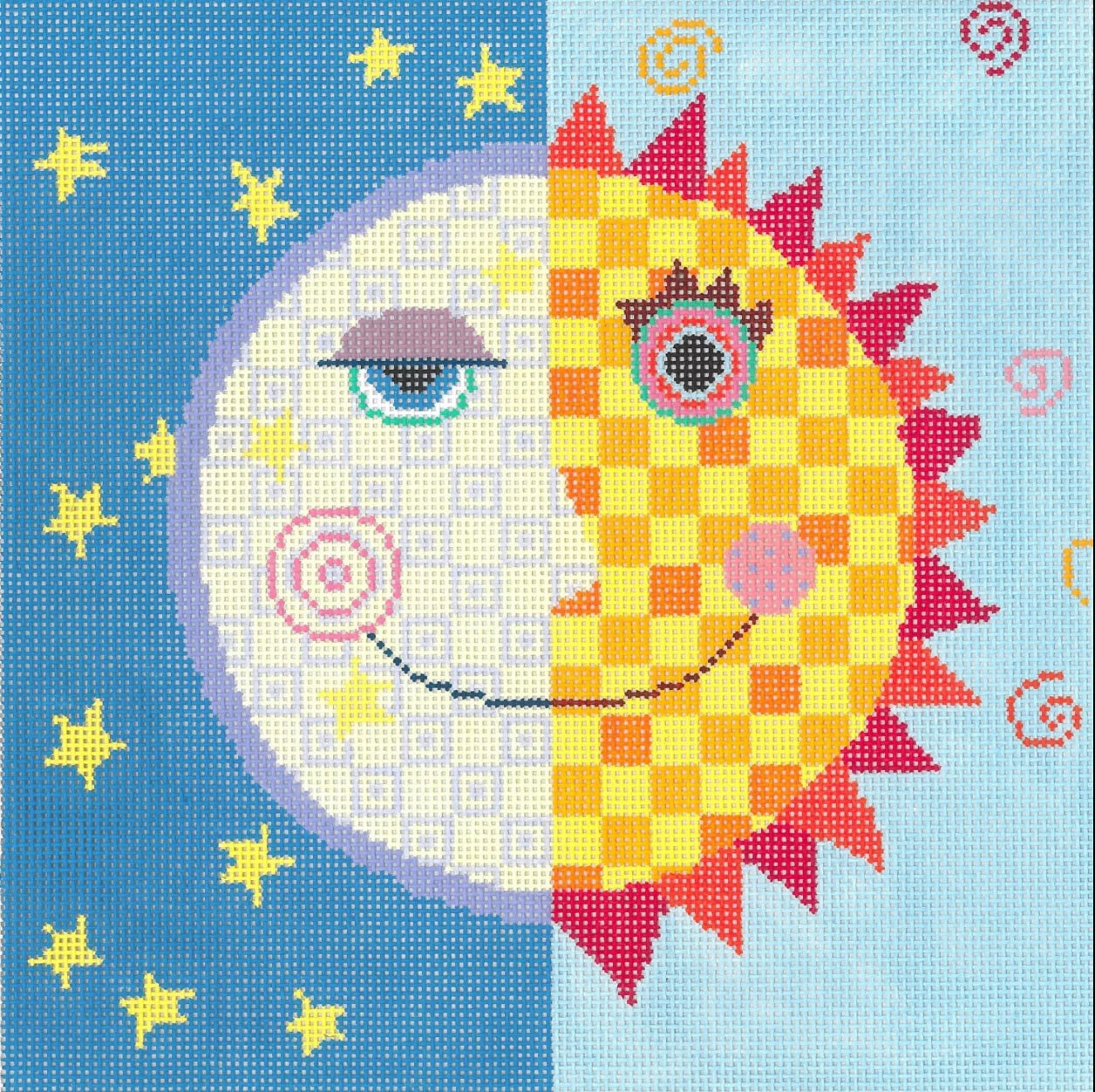 Sandra Gilmore Moon and Sun – Barbara's Needlepoint