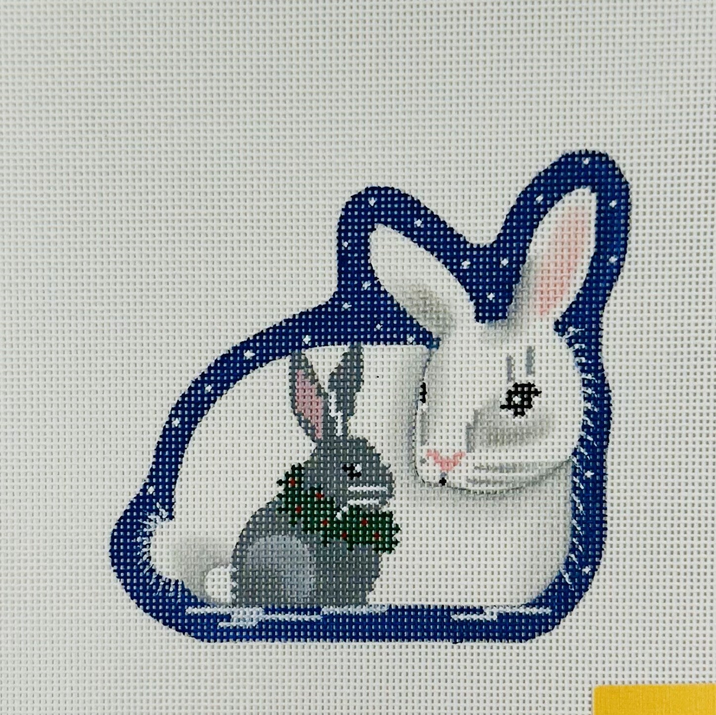 Mother and Baby Bunny – Barbara's Needlepoint