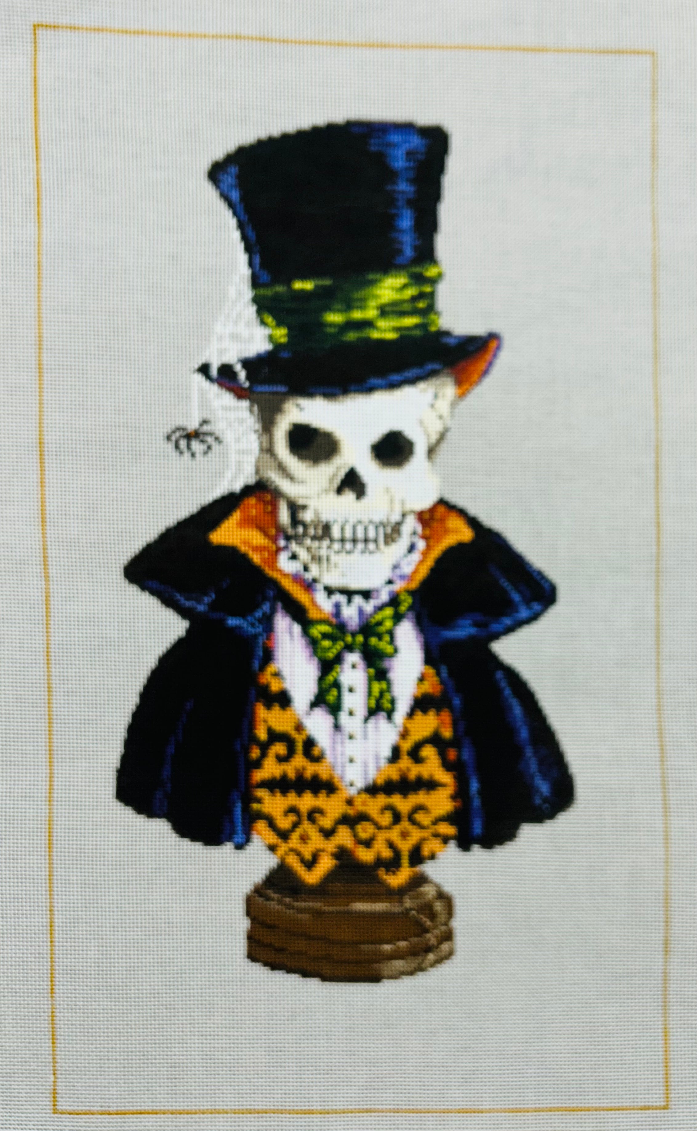 Sandra Gilmore Sevile Skull – Barbara's Needlepoint