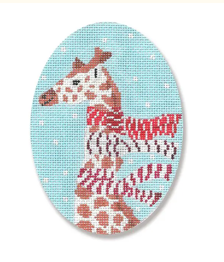 CBK Giraffe with Scarves – Barbara's Needlepoint