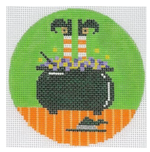 Meredith Collection Witch's Brew Round – Barbara's Needlepoint