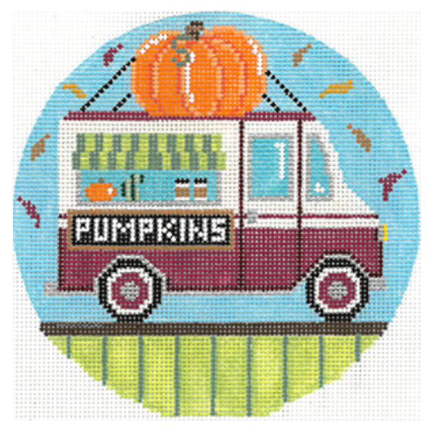 Meredith Collection Pumpkin Truck – Barbara's Needlepoint