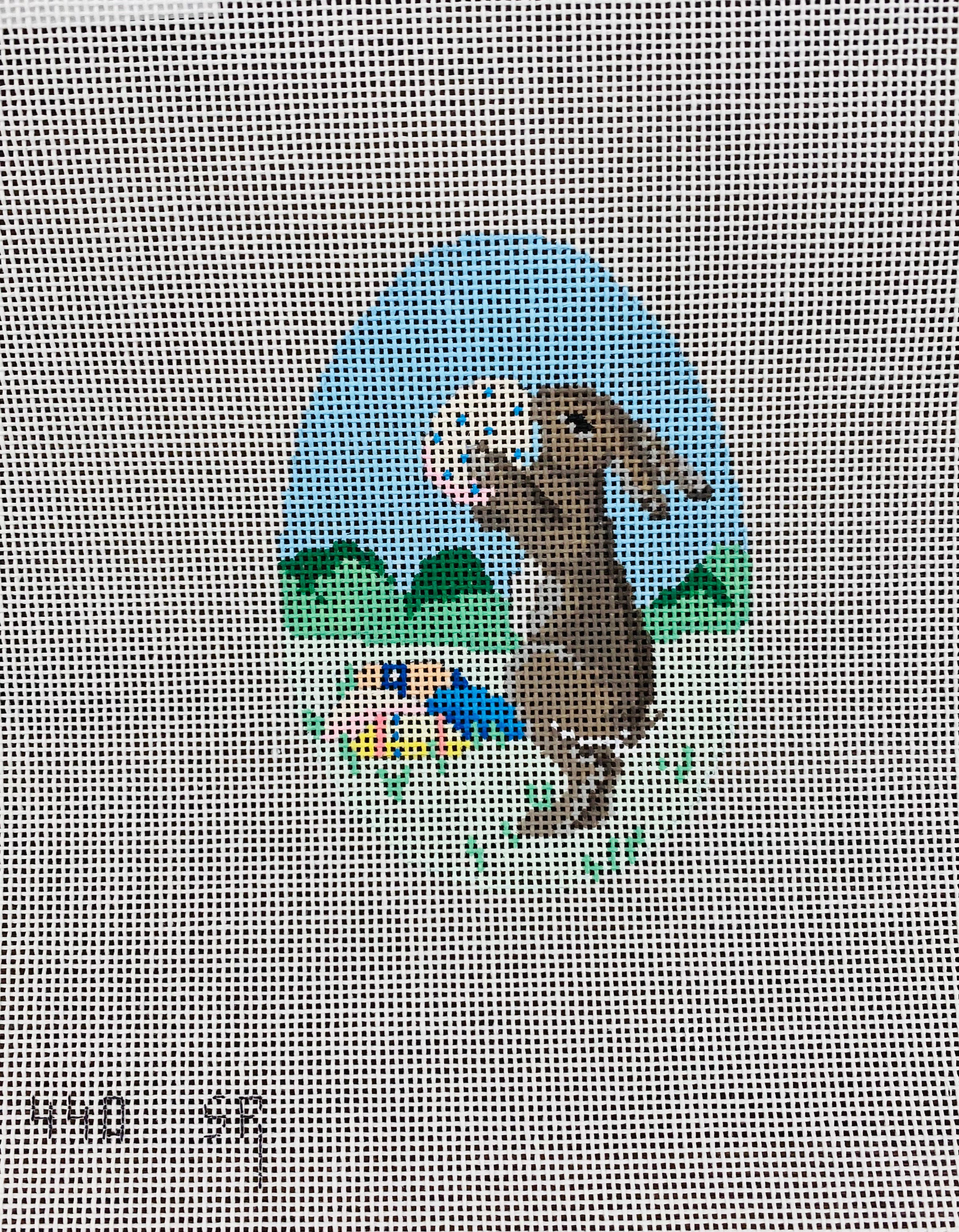 Susan Roberts Rabbit with Egg – Barbara's Needlepoint
