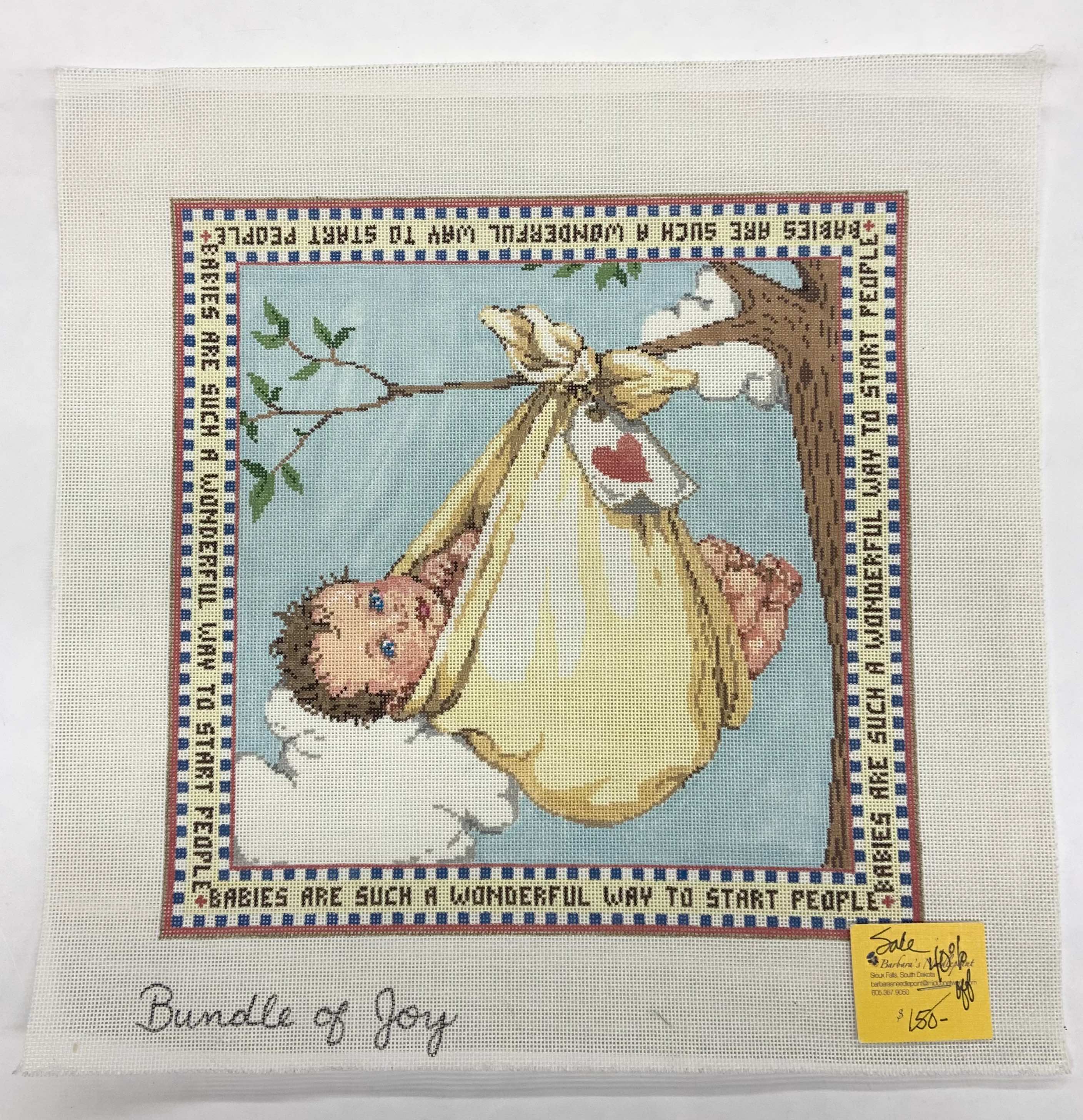 Bundle of Joy - Sandra Gilmore – Barbara's Needlepoint