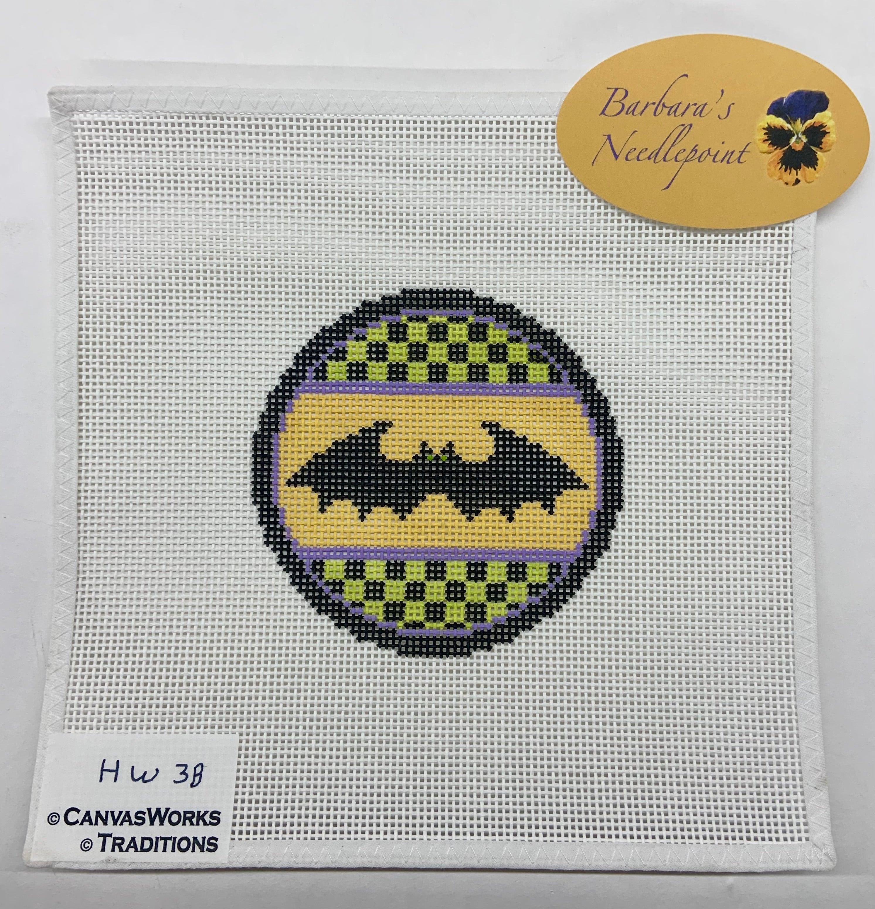 Batty Round – Barbara's Needlepoint
