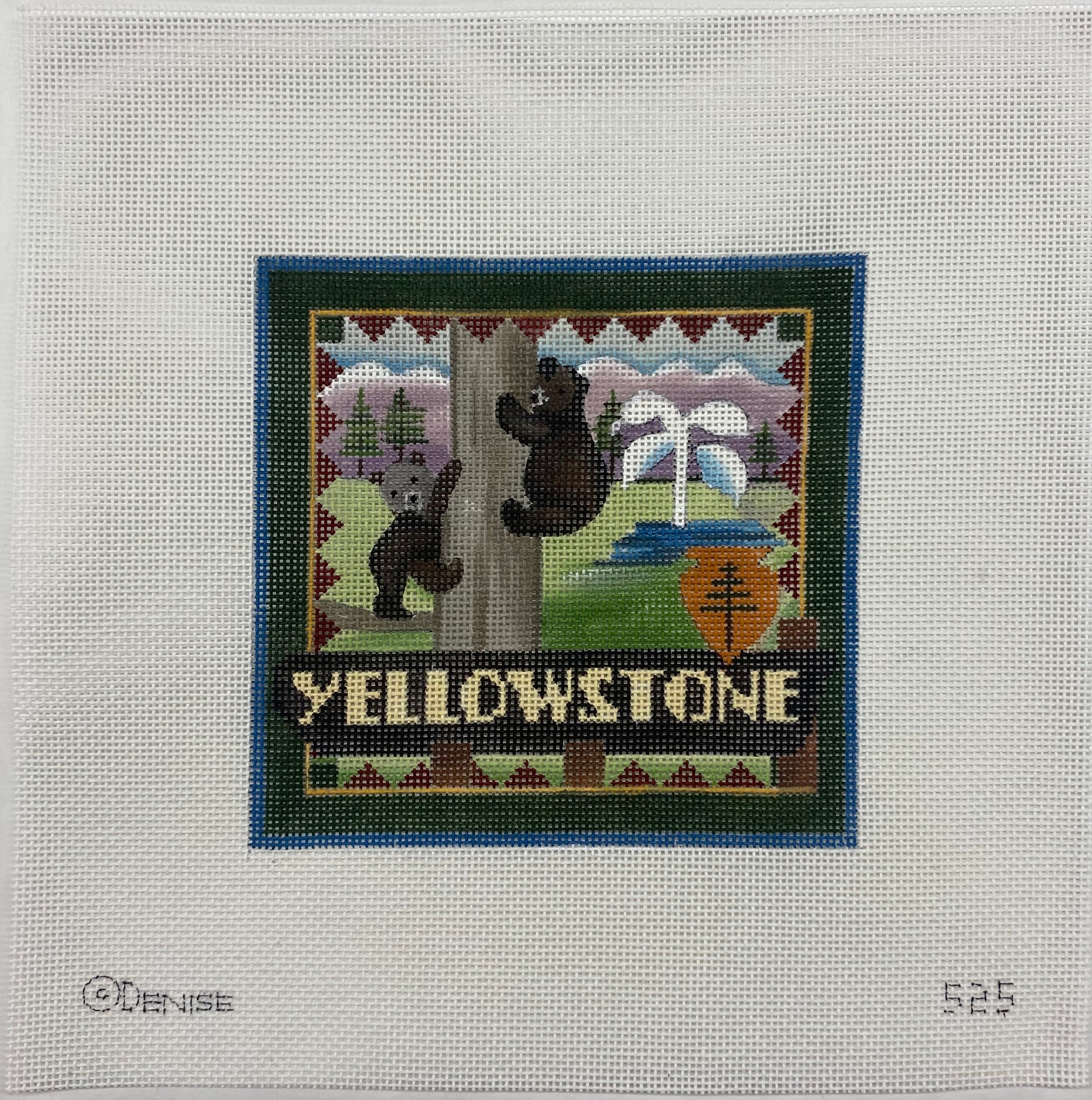 Yellowstone Postcard – Barbara's Needlepoint