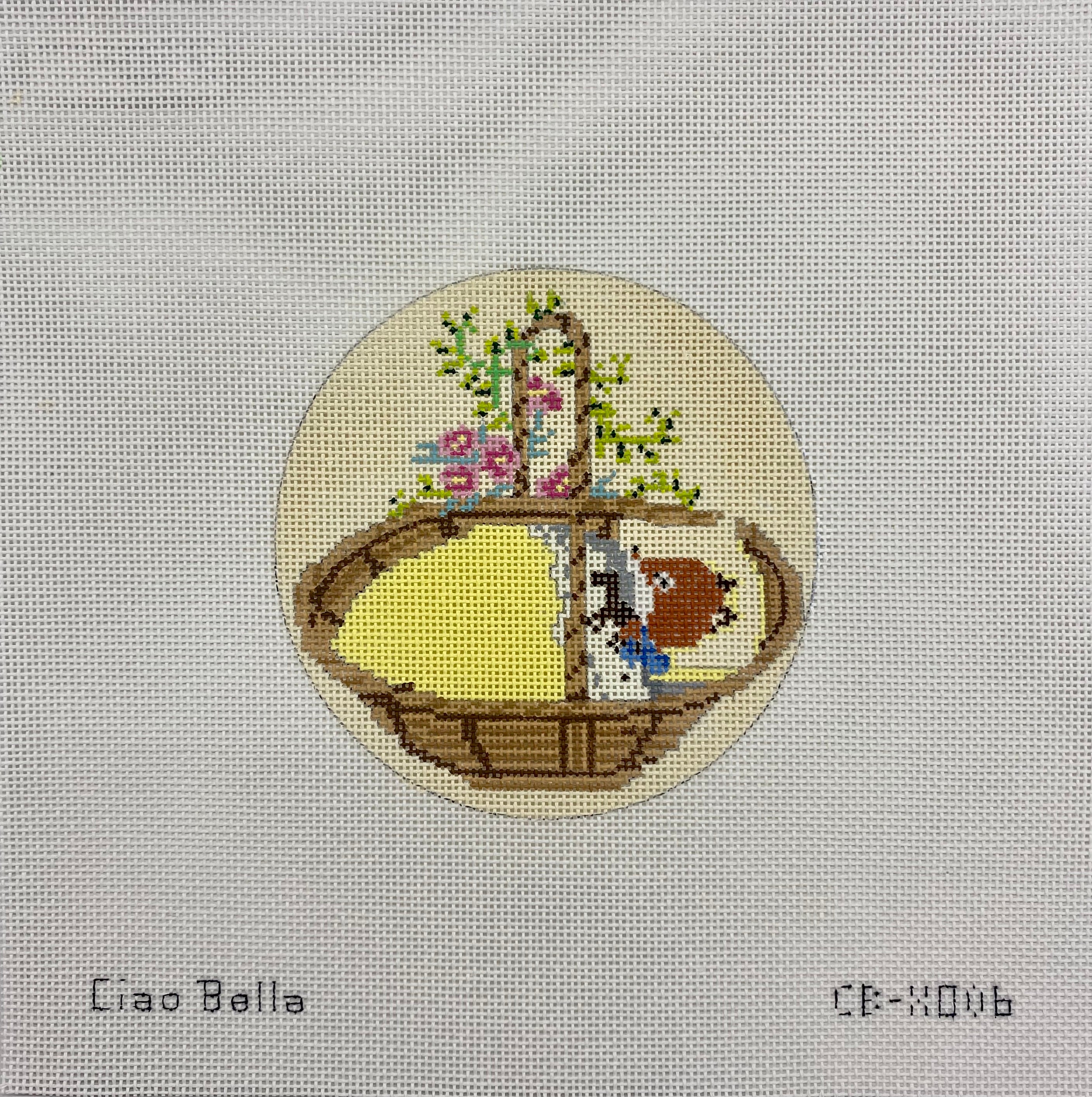 CBK Baby Fox Round – Barbara's Needlepoint