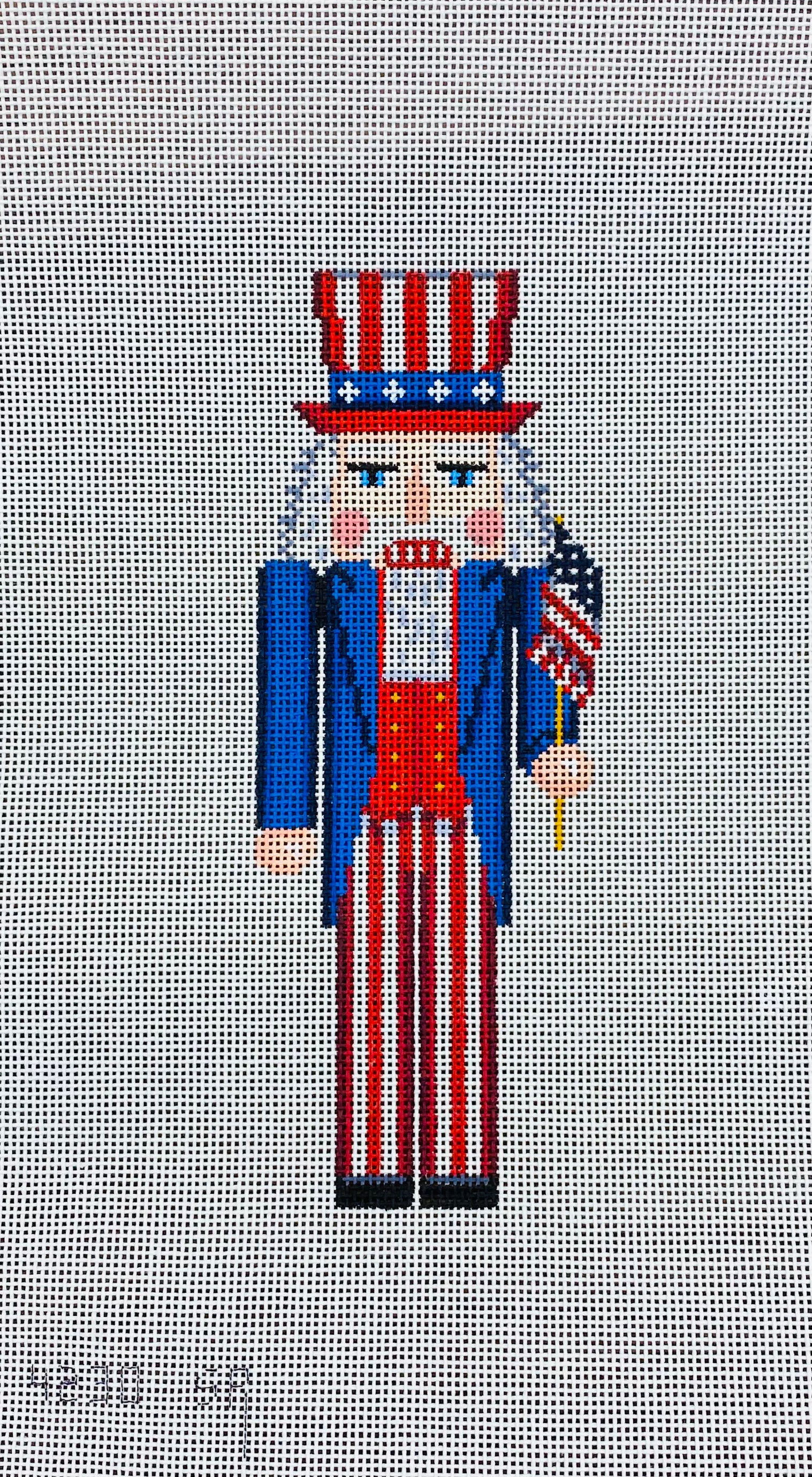 Susan Roberts Uncle Sam Nutcracker* – Barbara's Needlepoint